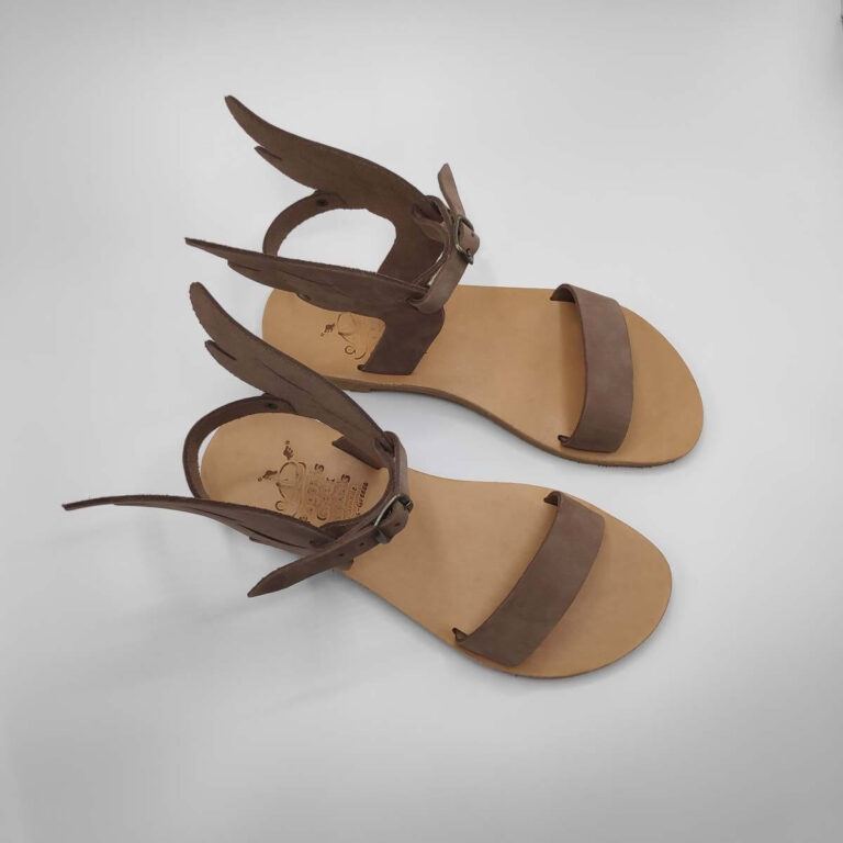 Hermes Greek God Winged Shoes - Leather Sandals | Pagonis Greek Sandals