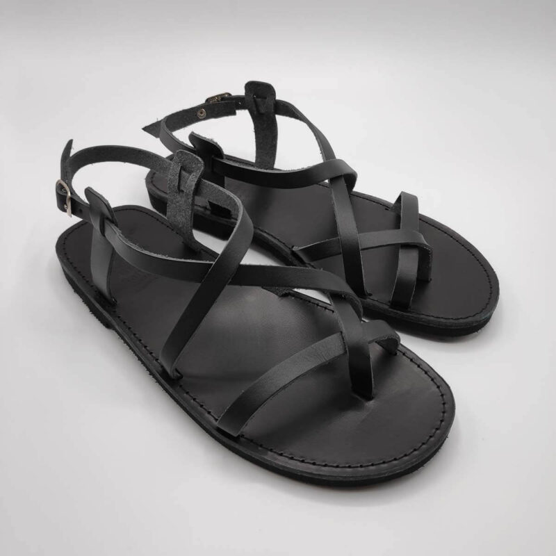 Mens Leather Roman Sandals | Ammos | Pagonis Greek Sandals