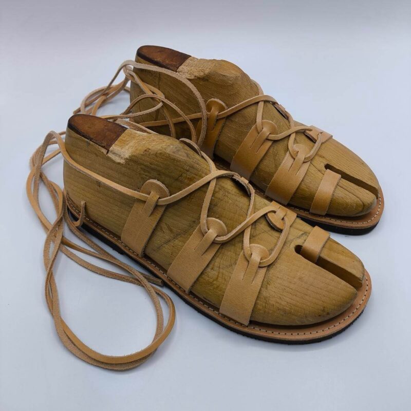 SPARTAN Sandals For Men Lace up - Leather Sandals | Pagonis Greek Sandals