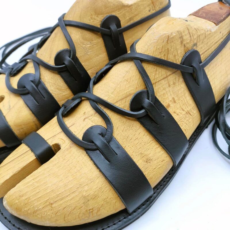 SPARTAN Sandals For Men Lace up - Leather Sandals | Pagonis Greek Sandals