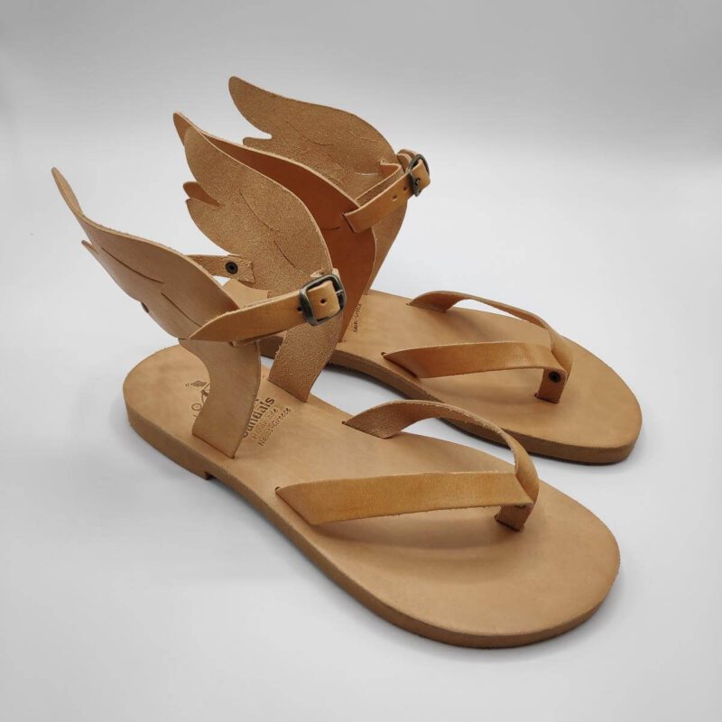 Ikaria Leather Sandals Wings - Leather Sandals | Pagonis Greek Sandals