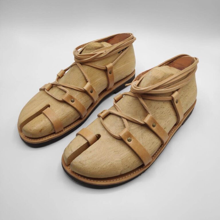 SPARTAN Sandals For Men Lace up - Leather Sandals | Pagonis Greek Sandals